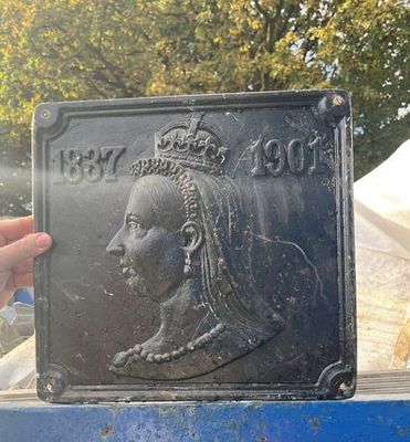 Scrap metal recycling| Queen Victoria plaque | BMRA