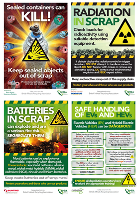 Scrap metal recycling| BMRA Health and Safety posters | BMRA